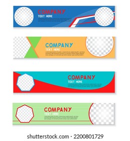 Collage Banners Web Banners Templates Vector Stock Vector (Royalty Free ...