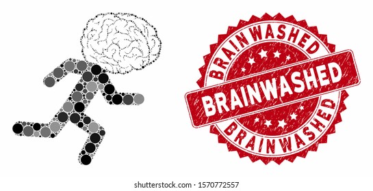 Collage Brain Drain Corroded Stamp Seal Stock Vector (Royalty Free ...