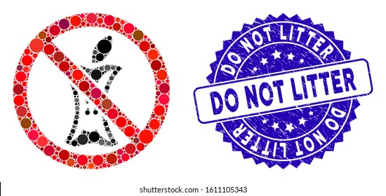 198 Blue do not litter sign Gambar, Foto Stok & Vektor | Shutterstock
