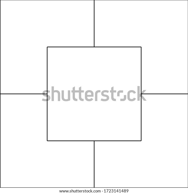 Collage Photo Frame Grid Template Images Stock Vector (Royalty Free ...