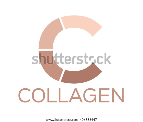 Collagen Logo Vector Skin Color Icon Stock Vector (Royalty Free) 406888447