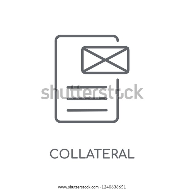 Collateral Linear Icon Modern Outline Collateral Stock Vector (Royalty ...