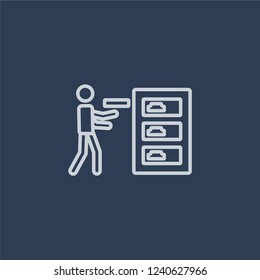 Collecting Icon Trendy Flat Vector Line Stock Vector (Royalty Free ...