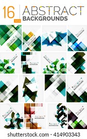 Collection Abstract Backgrounds Repetition Multicolored Transparent ...