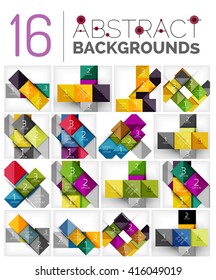 Collection Abstract Backgrounds Repetition Square Shapes: เวกเตอร์สต็อก ...