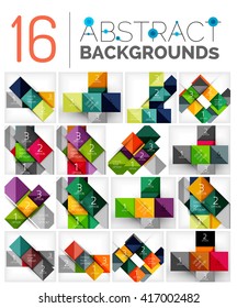 Collection Abstract Backgrounds Repetition Square Shapes: เวกเตอร์สต็อก ...
