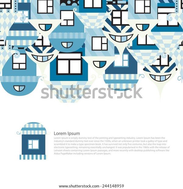 Collection Abstract House Design Pages Catalogs Stock Vector (Royalty ...