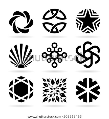 Collection Abstract Symbols 22 Stock Vector (Royalty Free) 208365463 ...