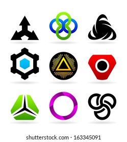 Collection Abstract Symbols 8 Stock Vector (Royalty Free) 163345091 ...