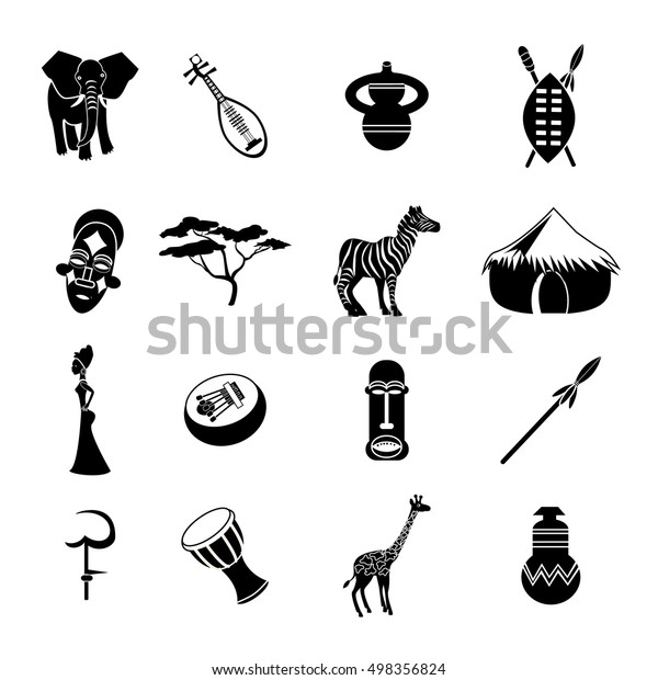Vector de stock (libre de regalías) sobre Collection African Ethnic ...