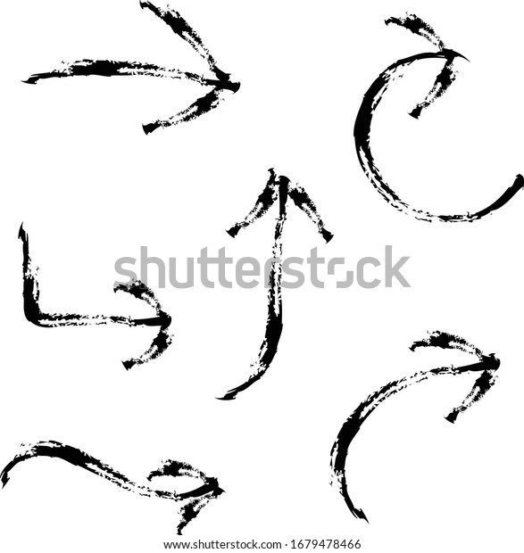 Collection Arror Vector Illustration Hand Draw Stock Vector (Royalty ...