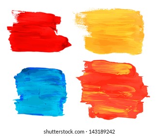 Collection Artistic Vector Paint Banners Stock Vector (Royalty Free ...