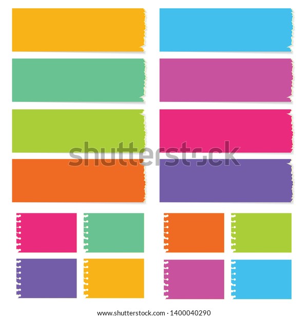 Collection Blank Board Different Color Shape Stock Vector (Royalty Free ...