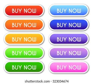 Collection Buy Now Buttons Stock Vector (Royalty Free) 323034674