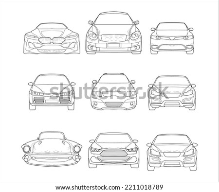 Car Front View Drawing | Free download on ClipArtMag