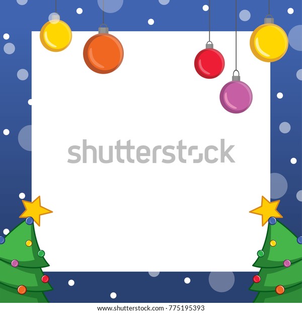 Collection Christmas Frame Design Art Stock Vector (Royalty Free ...