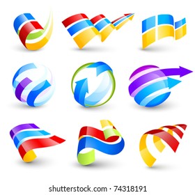 Collection Colour Icons Stock Vector (Royalty Free) 74318191 | Shutterstock