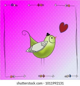 Collection Comic Birds Cartoon Style Cute Stock Vector (Royalty Free ...