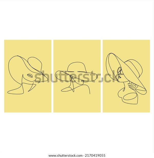 Colección de dibujos continuos de una: vector de stock (libre de regalías) 2170419055 | Shutterstock