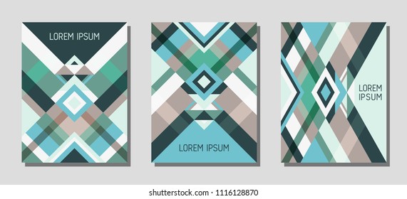 Collection Cover Page Layouts Vector Templates: vector de stock (libre ...