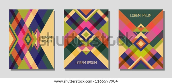 Collection Cover Page Layouts Vector Templates Stock Vector (Royalty ...