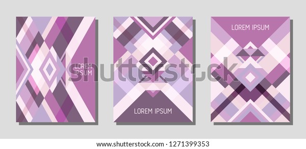 Collection Cover Page Layouts Vector Templates Stock Vector (Royalty ...