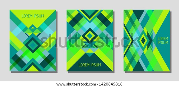 Collection Cover Page Layouts Vector Templates Stock Vector (Royalty ...