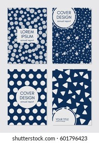 Collection Creative Universal Cards Beautiful Backgrounds Stock Vector ...