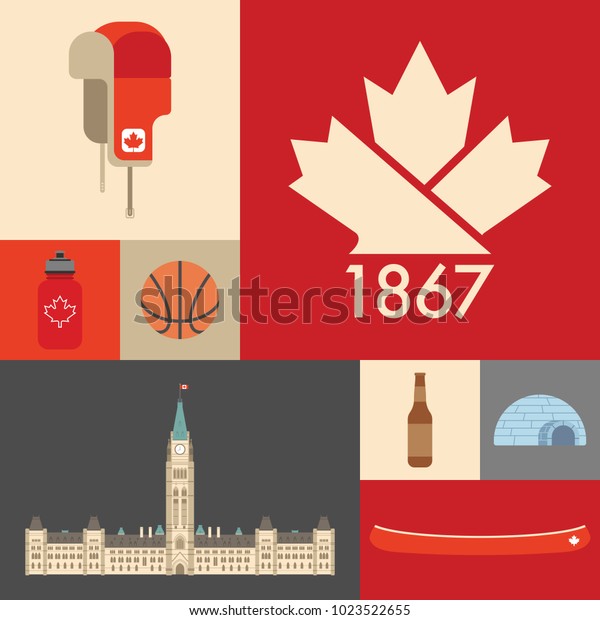 Collection Cute Vector Icons That Represent: vector de stock (libre de ...