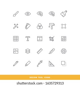 Collection Design Tool Icons Stock Vector (Royalty Free) 1635729313 ...