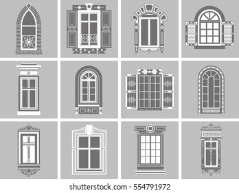 82,471 Vintage window vector Images, Stock Photos & Vectors | Shutterstock