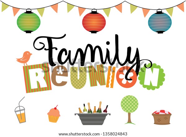 Collection Elements Create Family Reunion Design Stock Vector (Royalty ... Collection Elements Create Family Reunion Design Stock Vector (Royalty ...