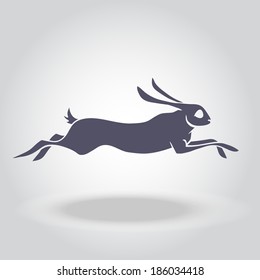 Collection Fast Rabbits Icons Vector Illustration: vector de stock ...