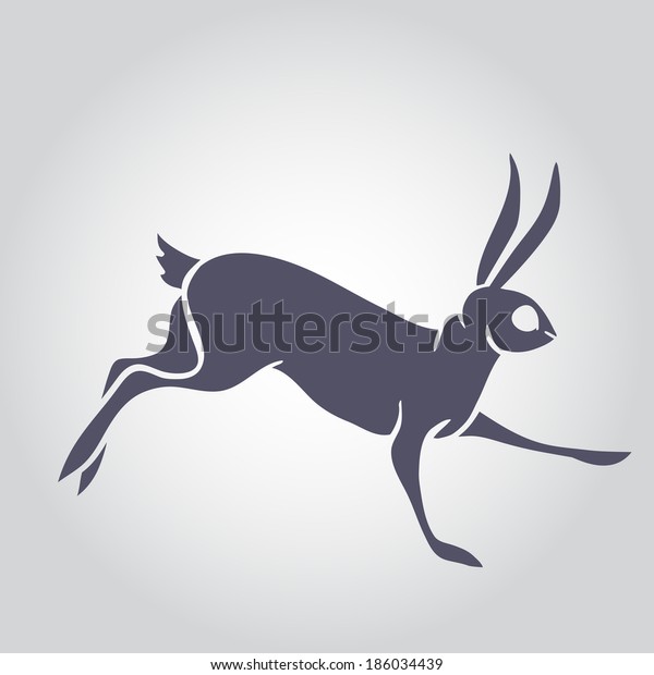 Collection Fast Rabbits Icons Vector Illustration Stock Vector (Royalty ...