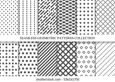 6 Hand Drawn Seamless Patterns Vector Stock Vector (Royalty Free) 393496135