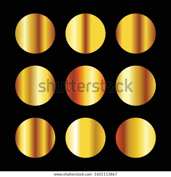 Collection Gold Color Palette Vector Templates: vector de stock (libre ...