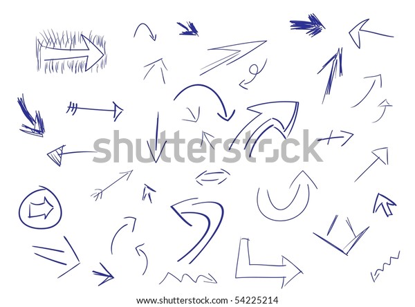 Collection Hand Drawn Doodle Style Vector Stock Vector (Royalty Free ...