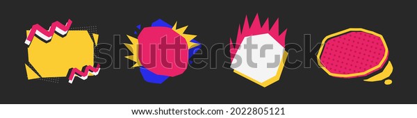 Collection Hand Drawn Doodle Text Box Stock Vector (Royalty Free ...