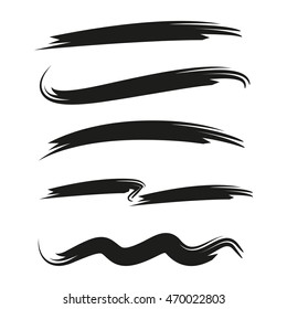 Collection Hand Drawn Lines Brush Lines: เวกเตอร์สต็อก (ปลอดค่า ...