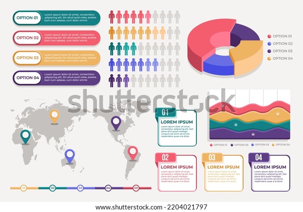 Collection Infographic People Elements Business Vector Stock Vector ... Collection Infographic People Elements Business Vector Stock Vector ...