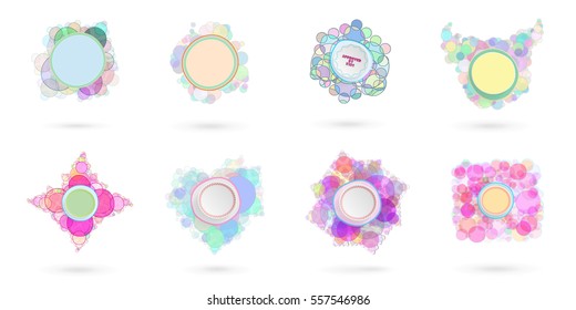 Collection Kidsstyle Vector Vignettes Labels Stock Vector (Royalty Free ...