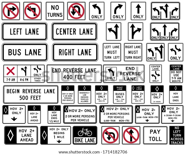 312 Lane usage road signs: immagini, foto stock e grafica vettoriale ...