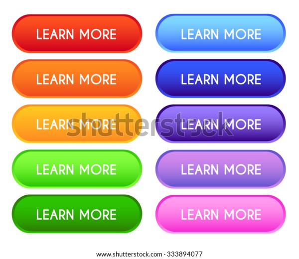 Collection Learn More Buttons Stock Vector Royalty Free 333894077