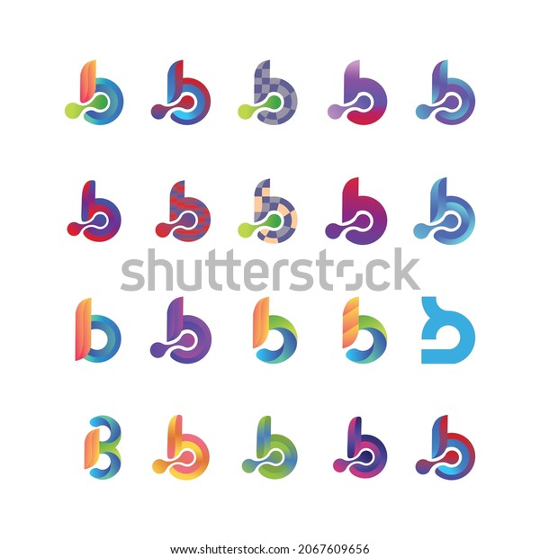 Collection Letter B Logos Various Unique: Vector có sẵn (miễn phí bản quyền) 2067609656 ...