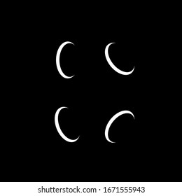 Collection Minimal Black Ring Logo Icon Stock Vector (Royalty Free ...