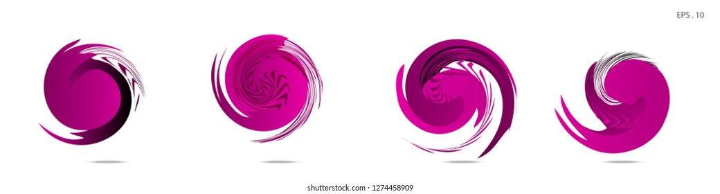 Collection Modern Abstract Graphic Elements Vortex Stock Vector ... Collection Modern Abstract Graphic Elements Vortex Stock Vector ...