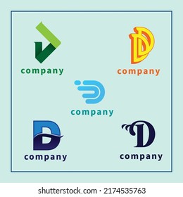 Collection Modern Initial D Logo Vector: เวกเตอร์สต็อก (ปลอดค่า ...