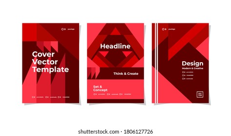 Collection Modern Shape Layout Templates Ready Stock Vector (Royalty ...
