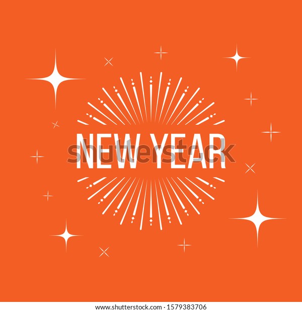 Collection New Year Fireworks Vector Design Stock Vector (Royalty Free ...