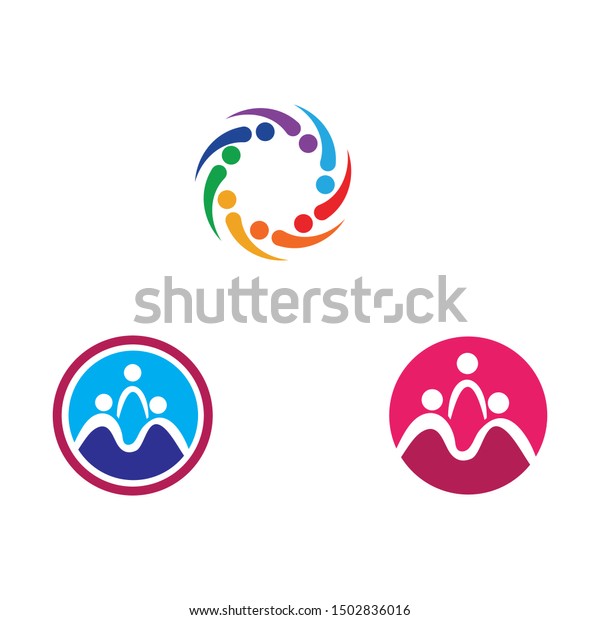 Collection People Icons Circle Vector Concept Stock Vector (Royalty ...